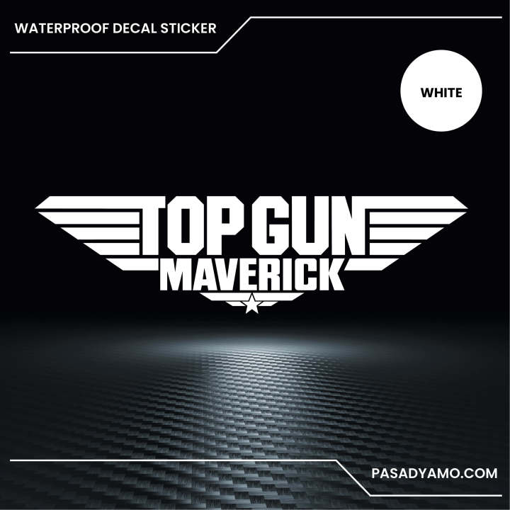 Top Gun Maverick - Logo Decal Sticker for Cars Motorcycles Helmets ...