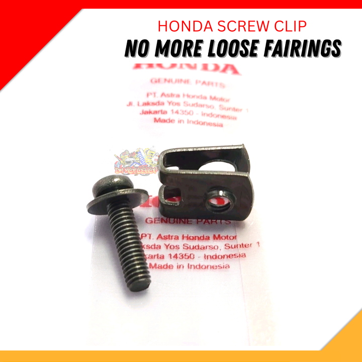 Honda Standard Body Fairings Fixing Kit - Includes 1 Screw, 1 Bolt, and ...