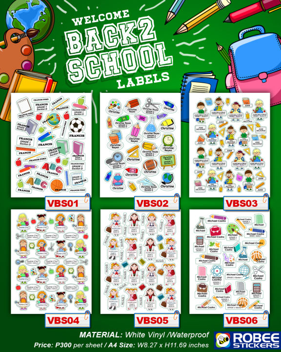 Personalized namel Label for notebook, vinyl material | Lazada PH