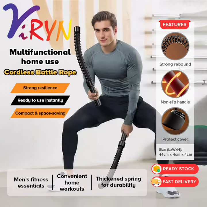 ViRYN Cordless Battle Rope Fitness Trainer For Home Muscle And Arm ...