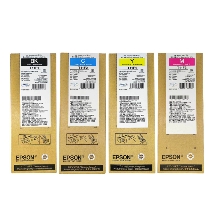 Epson T11F T11F1 T11F2 T11F3 T11F4 Pigment Ink Bag With Chip For Epson ...