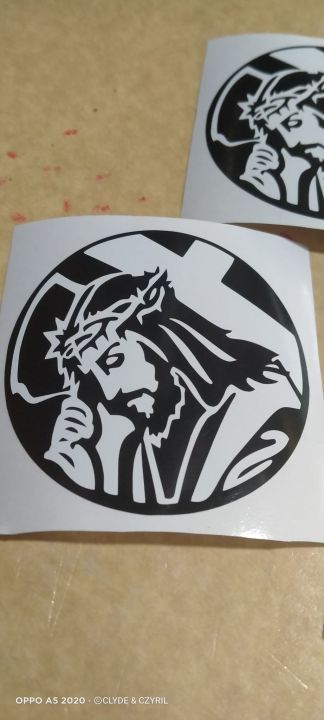 GLOSSY STICKER DECALS (nazareno) | Lazada PH