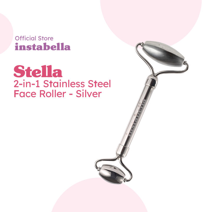 Instabella Stella 2-In-1 Stainless Steel Face Roller - Silver Anti ...
