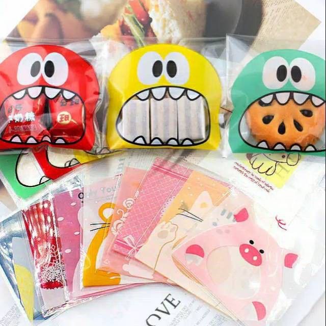 ABM Grosir - 1 Bungkus Isi 20 Pcs Kemasan Kue / Plastik Kue Karakter ...