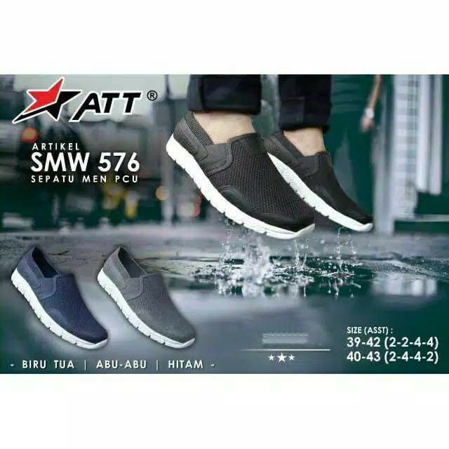 GoPro ATT SMW 576 & SAF 1146 SEPATU KARET SLIP ON Sepatu Cowok Casual ...