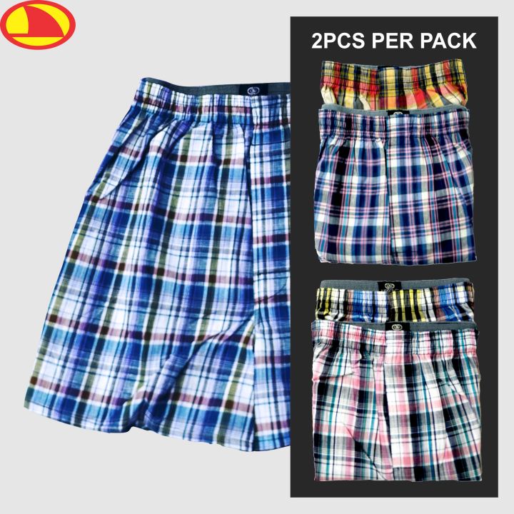 Hammerhead Mens Boxer Shorts 2in1 - Assorted Designs (1pack is 2pcs ...