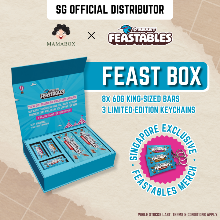 FEAST BOX - Feastables MrBeast Chocolate 60g | Customizable | Up to 8 ...