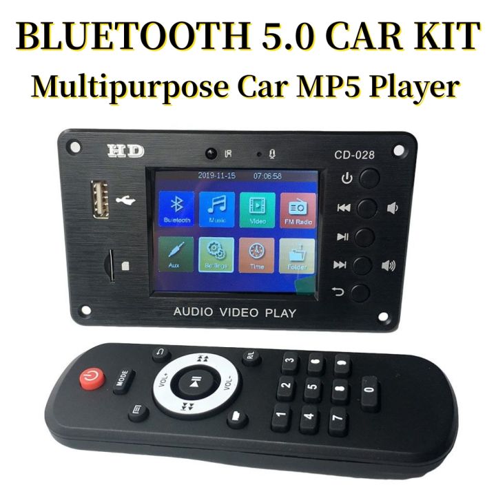 Bluetooth 5.0 MP3 Decoder Board Stereo Audio Receiver HD Video MP5 ...