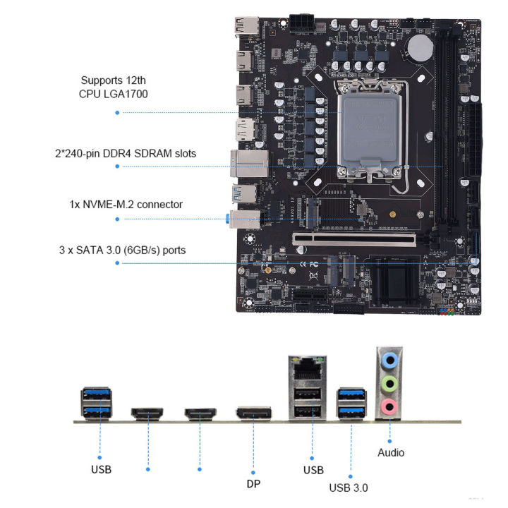 Gaming Motherboard Double Channel ATX Motherboard for LGA 1700 for ...