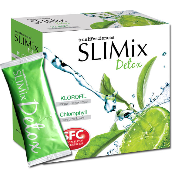 TRUE LIFE SCIENCES SLIMIX DETOX CHLOROPHYLL with lime extract 10 ...