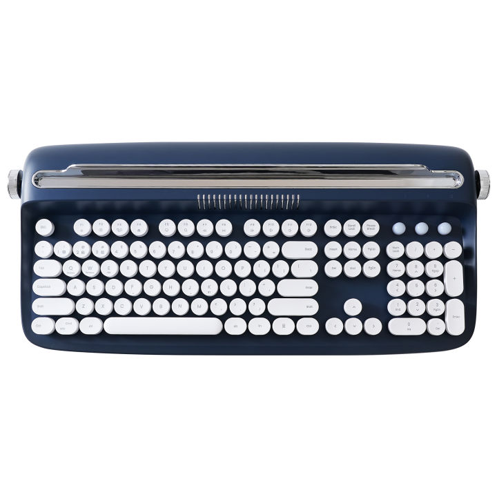YUNZII ACTTO B503 Midnight Navy Wireless Bluetooth Retro Typewriter ...