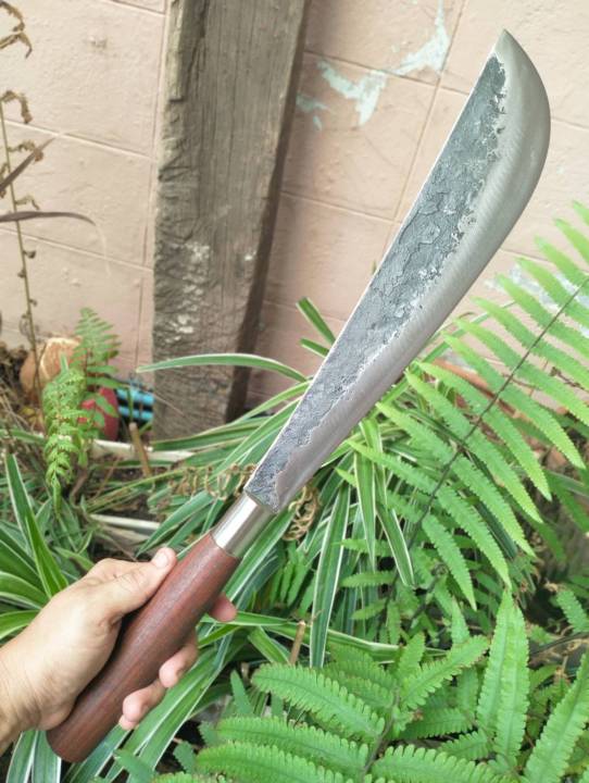 มีดมาเชเต้ มีดลาบ มีดเหน็บ E-Nep มีดใบตาย มีดเดินป่า มีดแคมป์ ใบ 12.6” SUP9 ตีร้อนชุบแข็ง ผิวไฟ ...