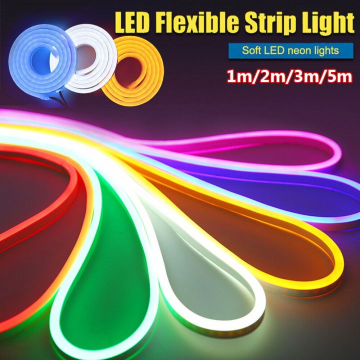 【COD&Stock】 DC 12V SMD2835 Flexible LED Strip Waterproof Neon Light ...