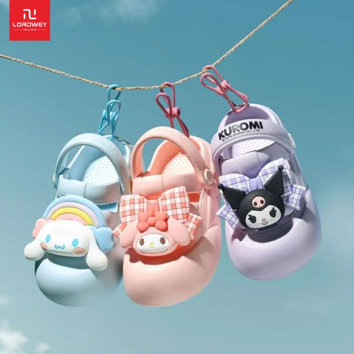 LORDWEY & Cheerful Mario Hello Kitty Cinnamoroll Girls Garden Shoes ...