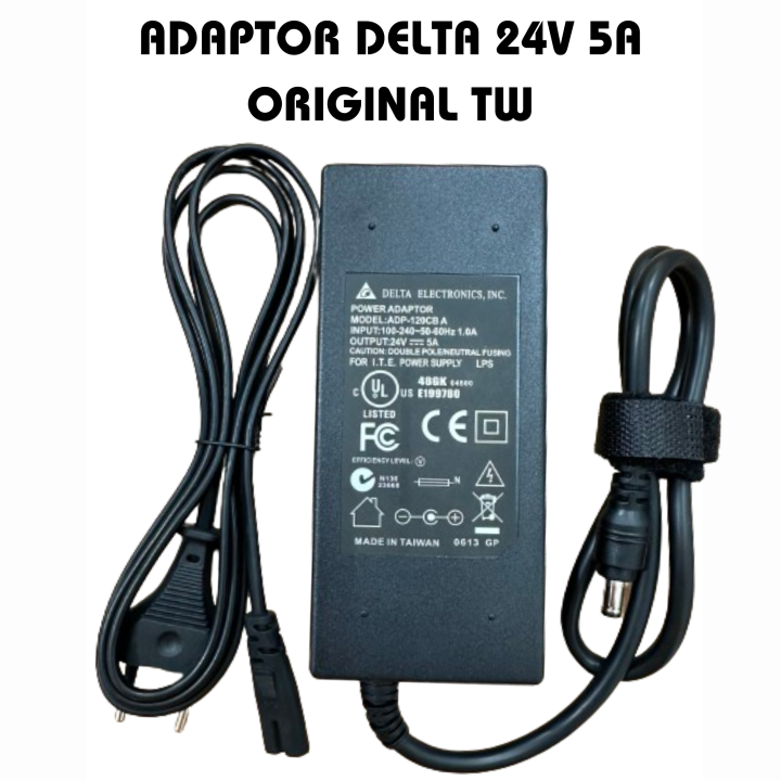 Adaptor DELTA 24V 5A Power Supply 24V 5A Original 24V 5AMPERE Full Ampere | Lazada Indonesia