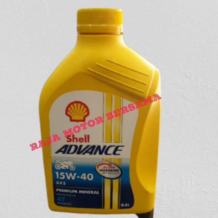 oli Shell Advance AX5 800ml SAE 15W-40 oli Shell Advance 800 ml ...