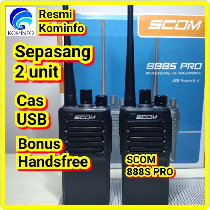 Walkie Talkie HT SCOM 888s PRO USB Charging single band 3000 mAh ...