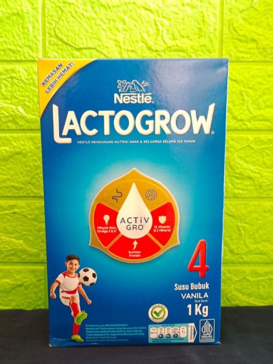 Nestle LACTOGROW 4 Vanila Susu Pertumbuhan Anak 3-5 Tahun Box 1Kg-1kilo ...
