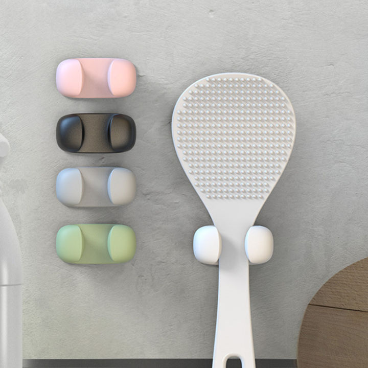 Punch-free Rice Spoon Storage Rack Rice Cooker Side Seat Hook Kitchen ...