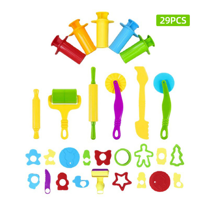 26 Pieces Play Dough Tools Playdough Accessories Set Various Plastic ...