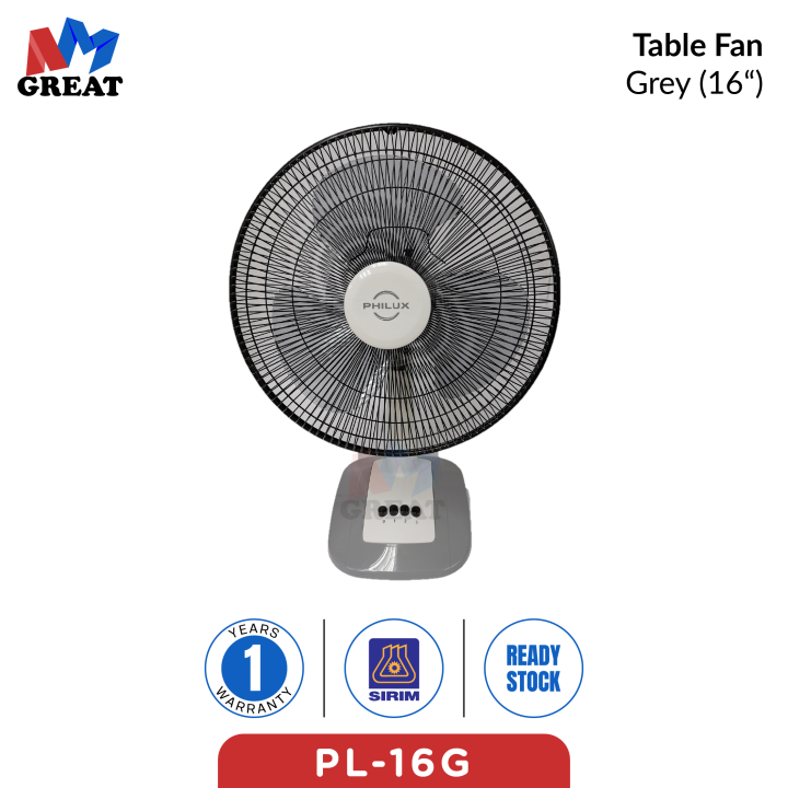 Philux Table Fan - Grey (16“) PL-16G | Lazada