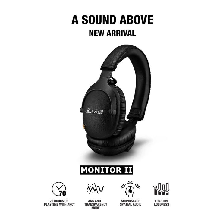 Marshall Monitor II Major IV Bluetooth headset wireless headset with ...