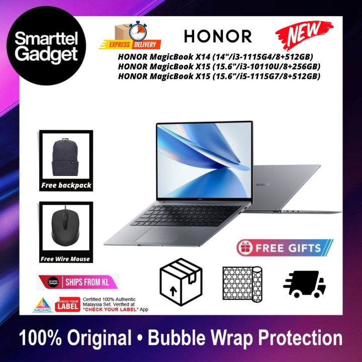 (NEW)HONOR MAGICBOOK X14 X15 (14"|15.6" FHD/i5-1135G7|i3-10110U/8+512GB ...