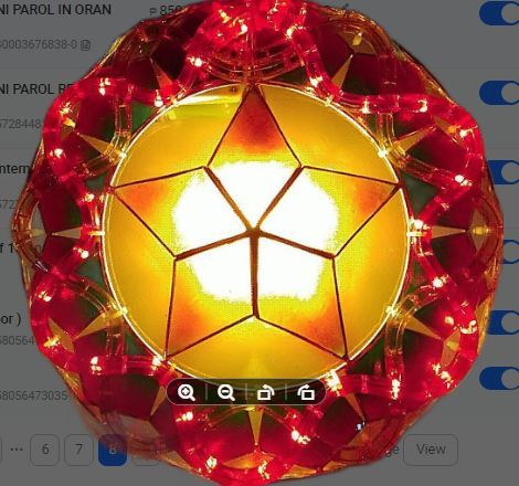 AUTHENTIC CAPIZ MINI PAROL IN ORANGE 220V/ LED | Lazada PH