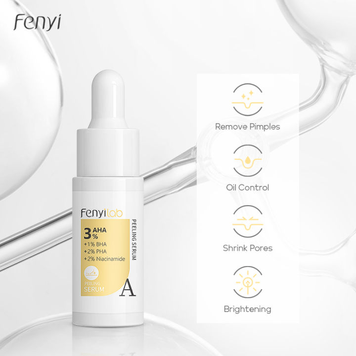 FENYI lab Peeling Face Serum Cleans Pores Face care Reduce Pimples Acne ...