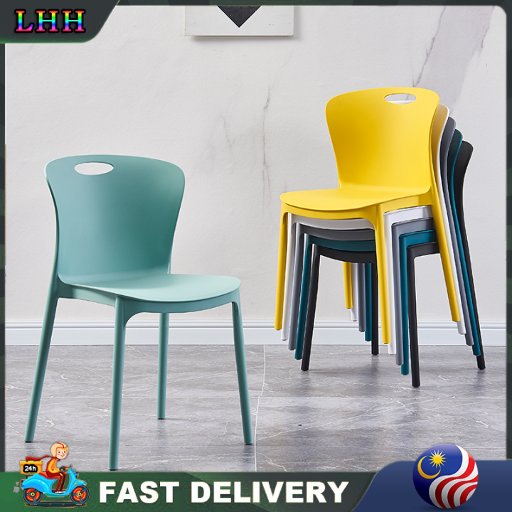 Luxe Home Haven Nordic Candy Chair Plastic Chair Cafe Chair Dining ...