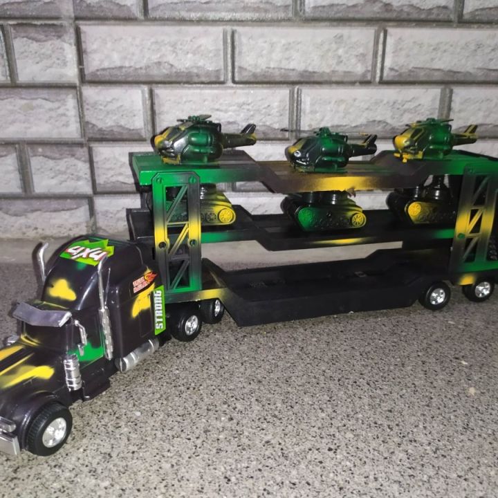 Diecast Truk Trailer Muatan Mobil - Truck King - diecast militer truk ...