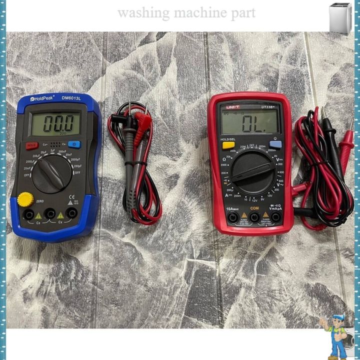( Mesin Basuh ) digital multimeter for checking capacitor / voltage ...