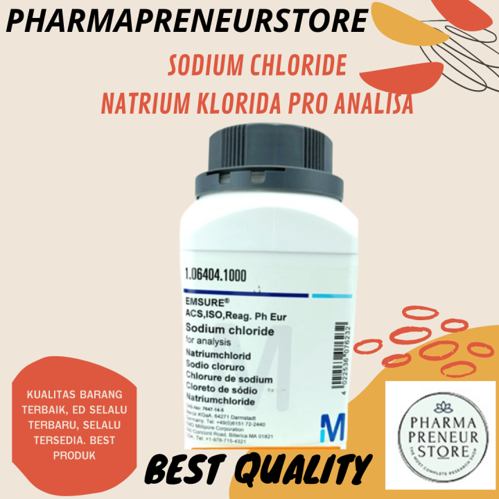 SODIUM CHLORIDE / NATRIUM KLORIDA PRO ANALISA PER GRAM MERCK BEST QUALITY | Lazada Indonesia