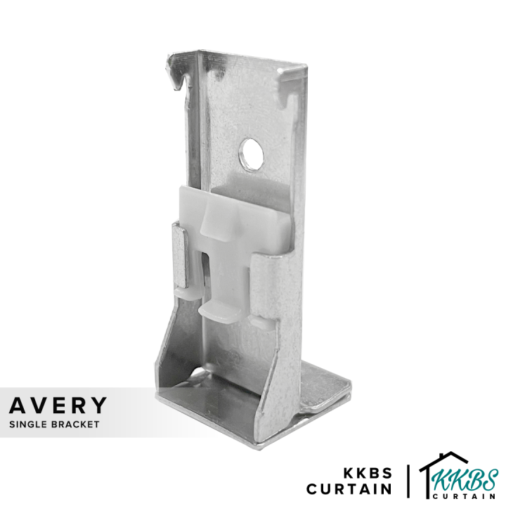 KKBS CURTAIN Avery Curtain Track Single Bracket/ Kaki Single Avery Rel ...