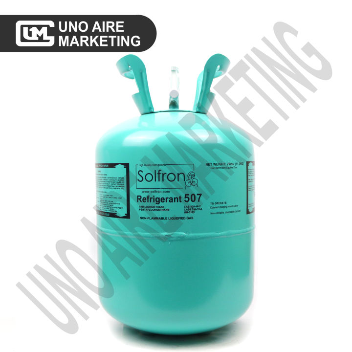 R507 SOLFRON Refrigerant Freon (11.3kg) ORIGINAL TANK SEALED BOXED | Lazada PH