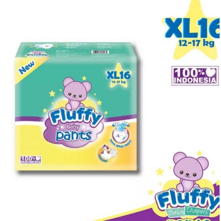 Fluffy Diapers Pants XL16 | Lazada Indonesia
