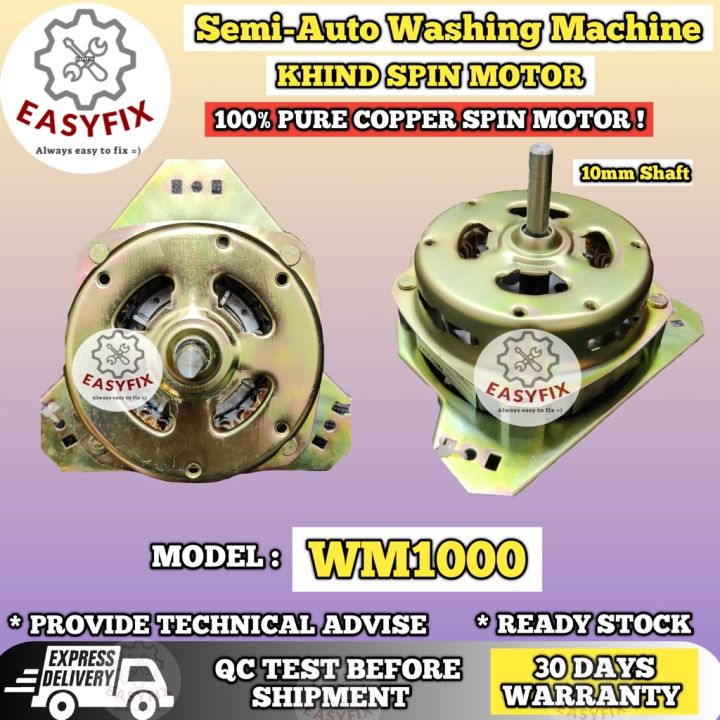 WM1000 KHIND Spin Motor Semi-Auto Washing Machine (Motor Kering Mesin ...