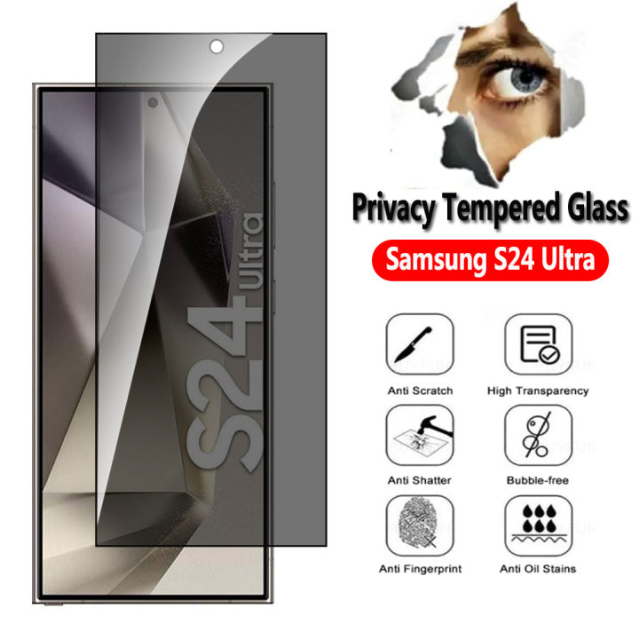 19D For Samsung Galaxy S24 Ultra Privacy Tempered Glass S 24 S24 Ultra ...