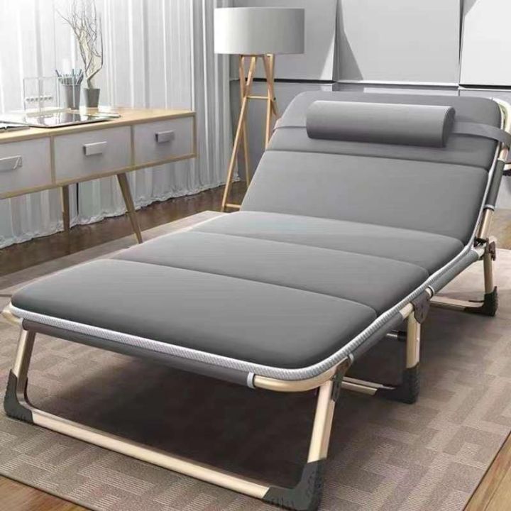 【1-3 Days Delivery】Outdoor Folding bed With Pillow and No Foam Folding ...