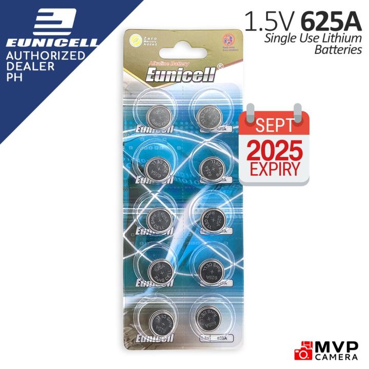 EUNICELL PX625 625A LR9 V625U PX625A Button Cell 1.5V Alkaline Battery ...