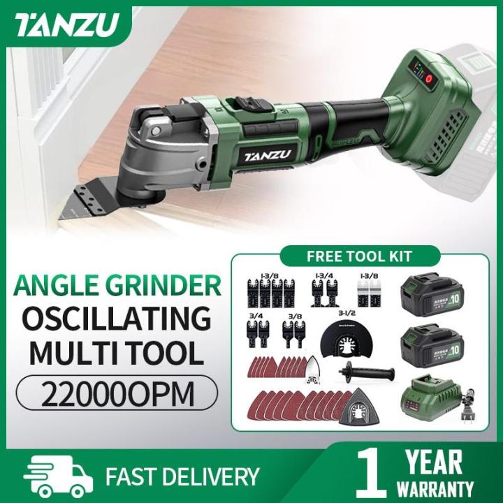 Tanzu Cordless Oscillating Tool Saw Cutter 5° Oscillating Multi Tool for Wood Working 6 Variable ...