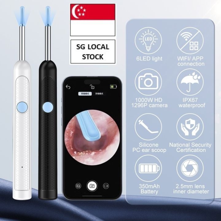 [SG STOCK]15-in-1 Smart Visual Ear Picker Kit with 2.5mm Earpick ...