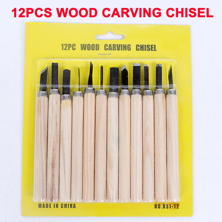 Professional Carving Knives Knifes Sets 12pcs Wood Carving Chisel Knife ...