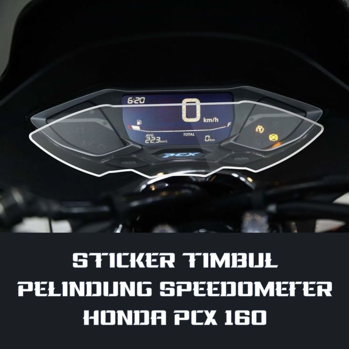 Sticker Pelindung Speedometer HONDA PCX 160 Variasi Resin timbul Tebal ...