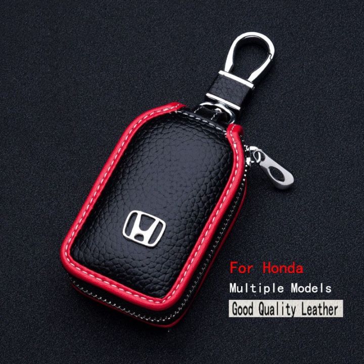 Honda Leather Key Holder Cover Smart Key For City HRV BRV JAZZ CRV ...