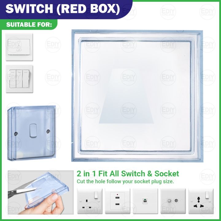 ANTI SHOCK RUBBER PROTECTOR WATERPROOF PROTECT COVER BABY TOILET SWITCH ...