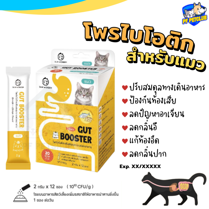 Gut Booster Cat สำหรับแมว 🐶 โพรไบโอติก แก้ท้องเสีย ใช้ดี เห็นผลไว 💕 ...