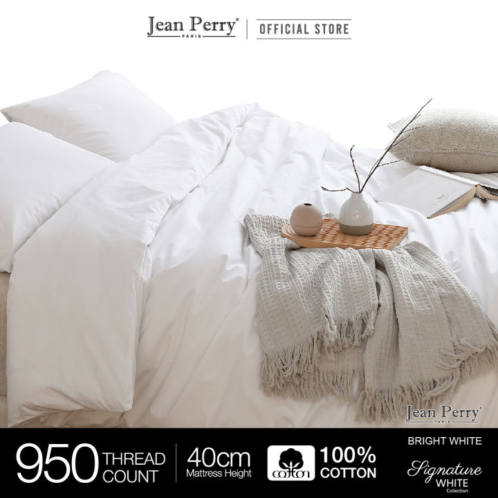 Jean Perry Hotel Series Signature White QUILT COVER ONLY -100% Cotton ...