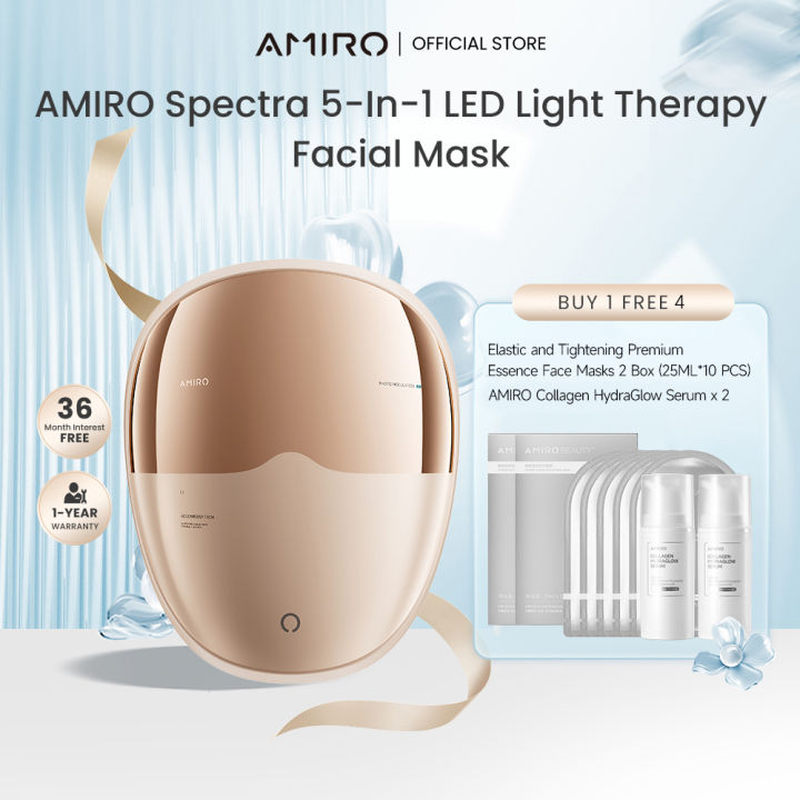AMIRO Spectra 5-In-1 LED Light Therapy Facial Mask | Lazada Singapore
