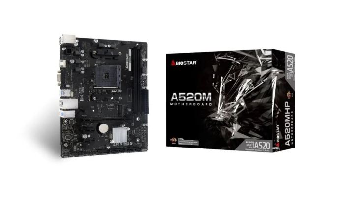 BIOSTAR A520MH 3.1 Ver. 6.0 AMD MOTHERBOARD AM4 socket Compatible to ...